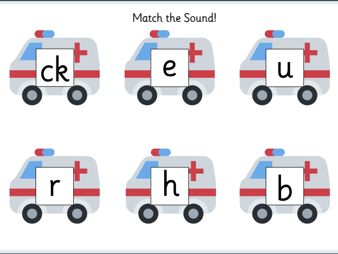 ck, e, u, r, h, b Match the sound phonic mat | Teaching Resources