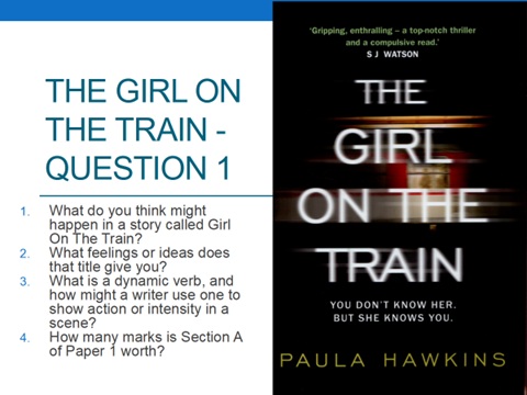 Language Paper 1 Question 1-5 - The Girl on the Train by Paula Hawkins ...