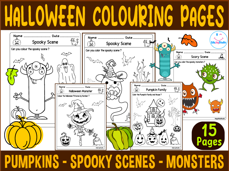 Halloween Colouring Pages & Spooky Fun | Teaching Resources
