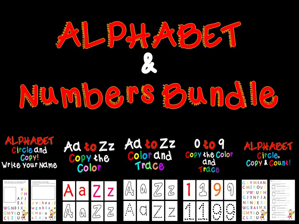 Alphabet & Number - Bundle | Teaching Resources