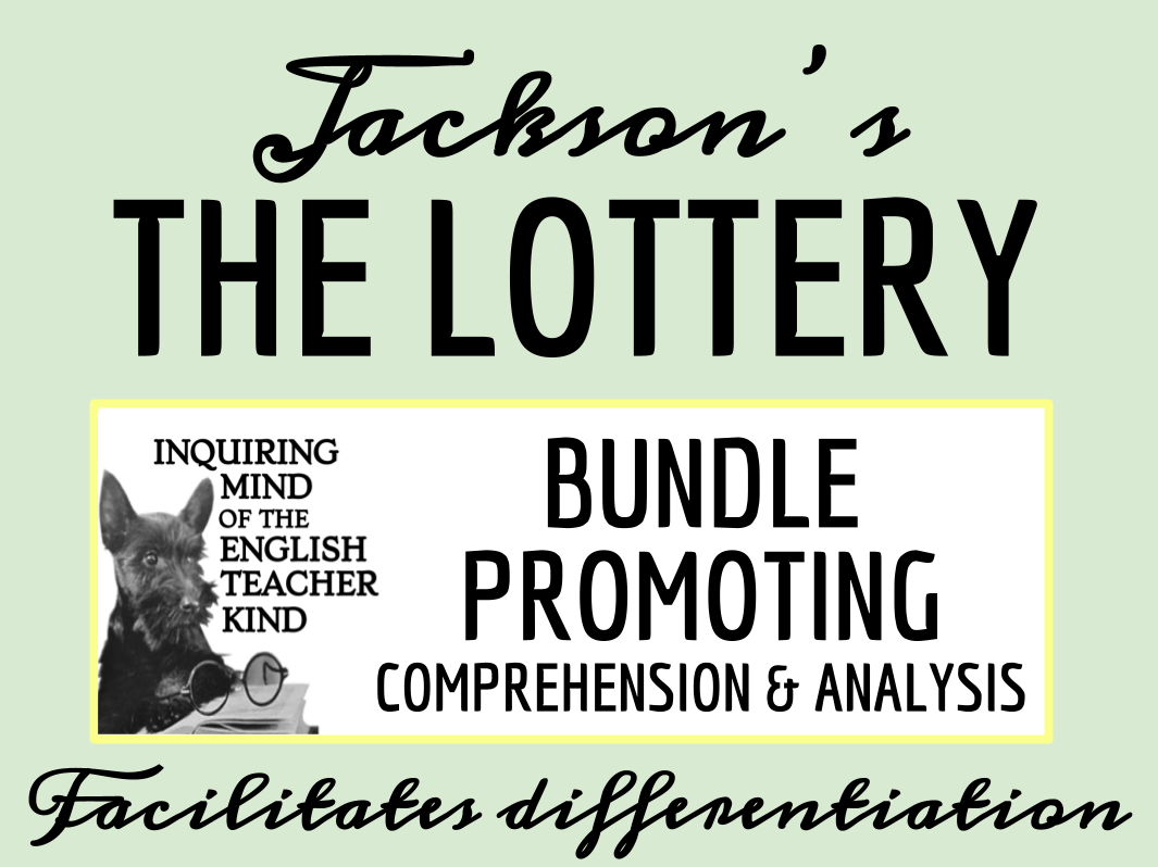 "The Lottery" by Shirley Jackson Bundle for High School | Teaching ...