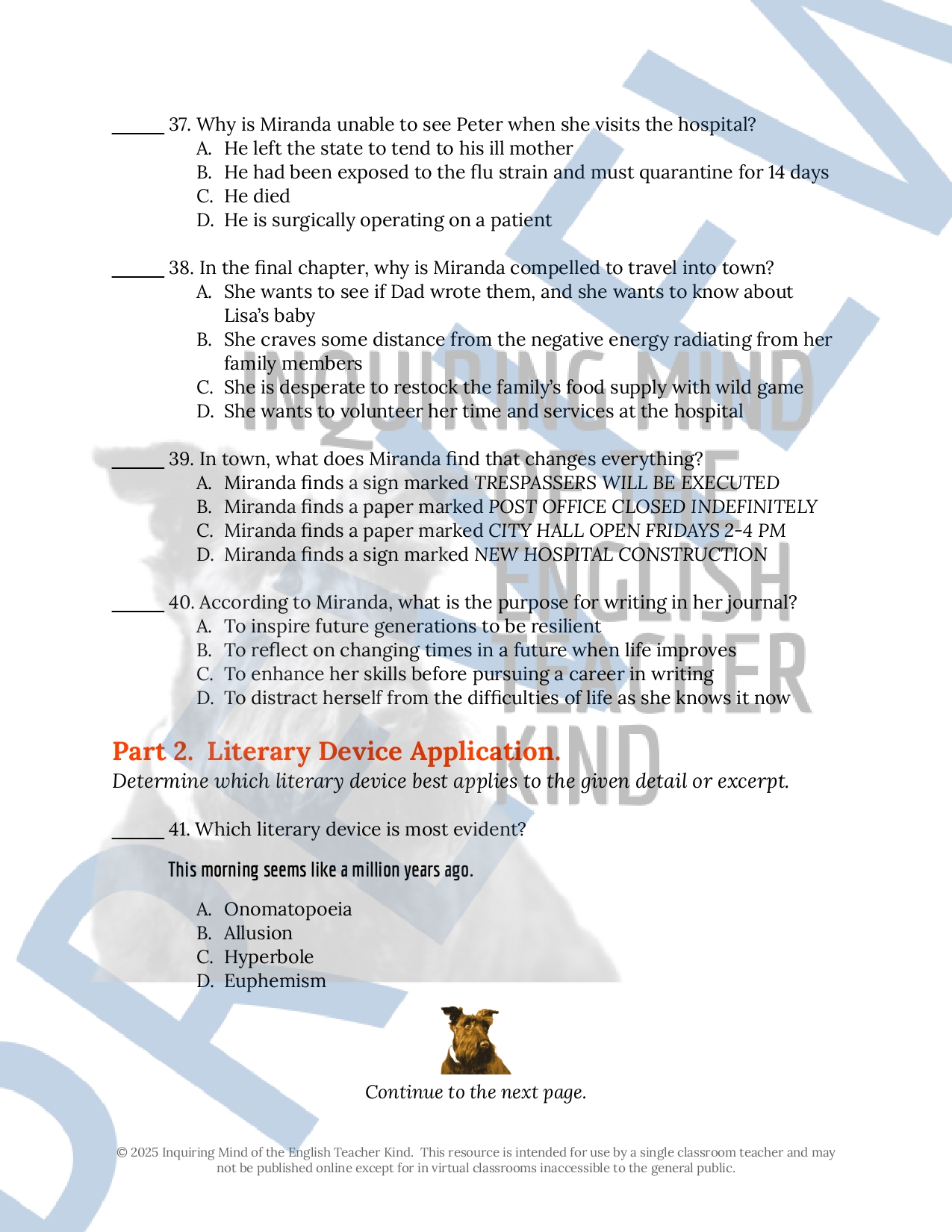 Life As We Knew It by Susan Beth Pfeffer Test and Answer Key | Teaching ...