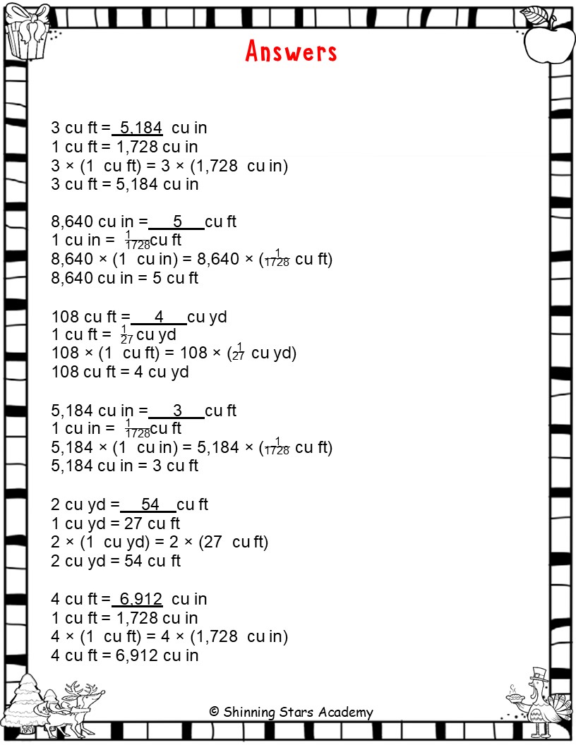 Conversion of English to English Unit (Volume) (cu yd, cu ft, cu in ...