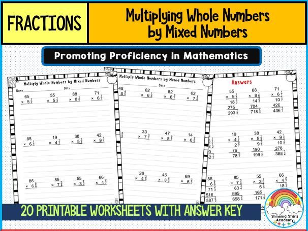 Master Multiplying Whole Numbers by Mixed Numbers with Engaging ...