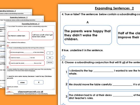 Grammar Year 3 Expanding Sentences 2 Autumn Block 1 Homework Extension ... Grammar Year 3 Expanding Sentences 2 Autumn Block 1 Homework Extension ...