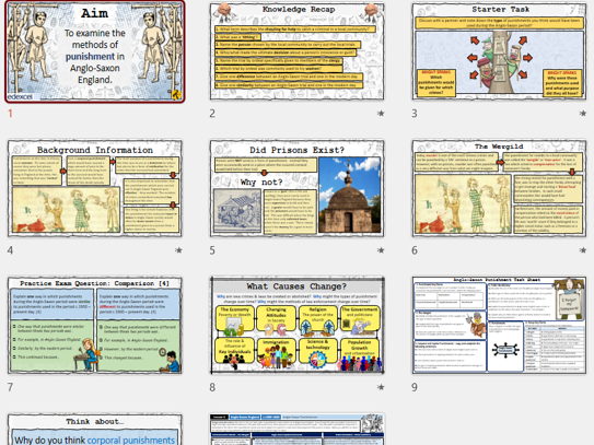 GCSE History Edexcel: Crime & Punishment Unit 1 Bundle (Lessons 1-8 ...