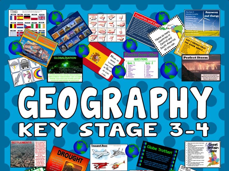 100 GEOGRAPHY ACTIVITIES GAMES STARTERS TASKS- key stage 3-4 -TEACHING ...