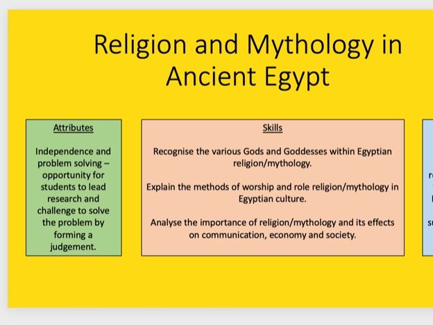 Ancient Egyptian Religion and Mythology by glenskidmore | Teaching ...