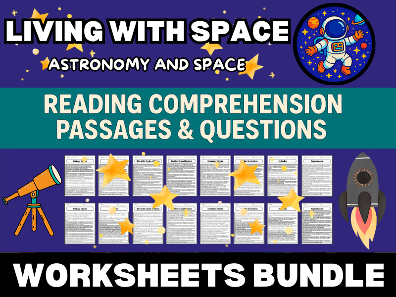 Living with Space - Astronomy and Space Reading Comprehension Passages ...