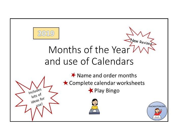 Months of the Year and using a Calendar | Teaching Resources