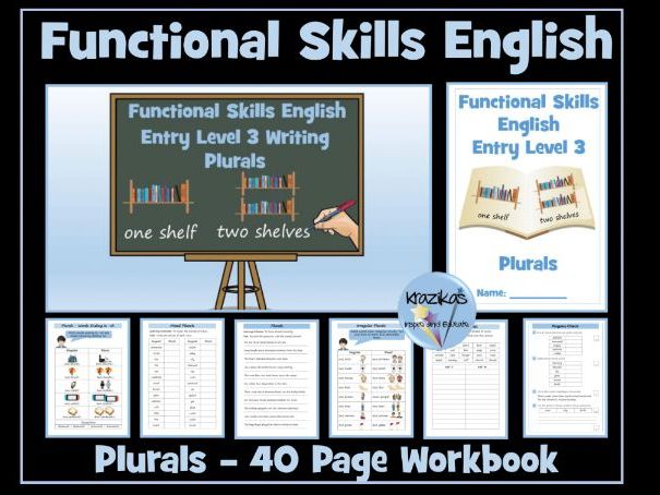 Functional Skills English - Entry Level 3 - Writing - Irregular Plurals ...