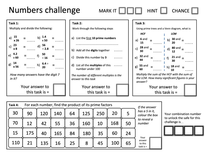 Secondary Maths Resources: Number Worksheets for KS3, KS4, GCSE | Tes
