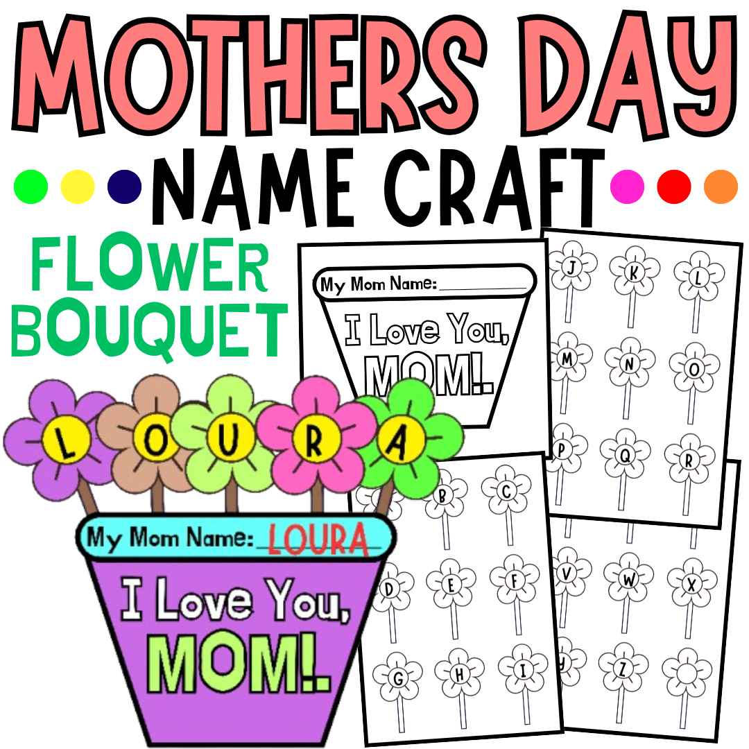 Mothers Day Name Craft, Flower Pot Name Recognition Activity KS2 ...