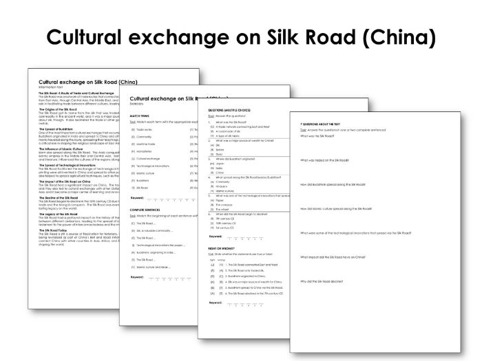 Cultural exchange on Silk Road (China) | Teaching Resources