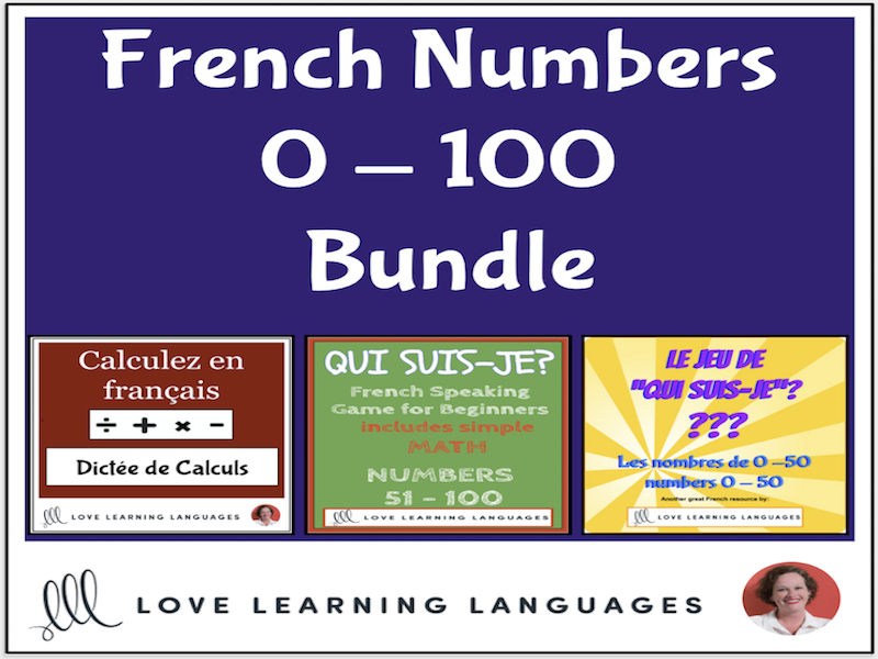 French Number Games 0 100 BUNDLE Teaching Resources