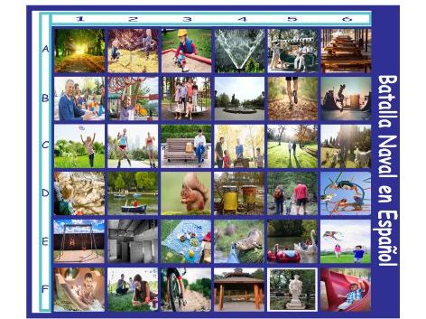 Park Things and Activities 6 Spanish Photo Game Bundle | Teaching Resources