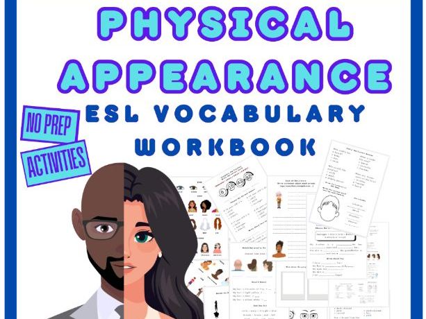 Physical Appearance ESL Workbook | Hair, Eyes, Age & Features ...