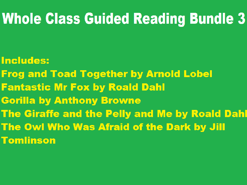Whole Class Guided Reading Sequence Activities Bundle 3 | Teaching ...