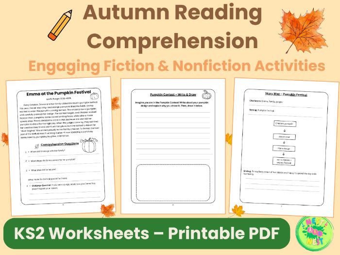 Autumn Reading Comprehension Worksheets for KS2 | Teaching Resources