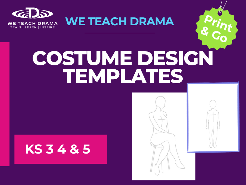 Costume Design Templates KS3 KS4 KS5 | 10 Printable Drama Costume ...