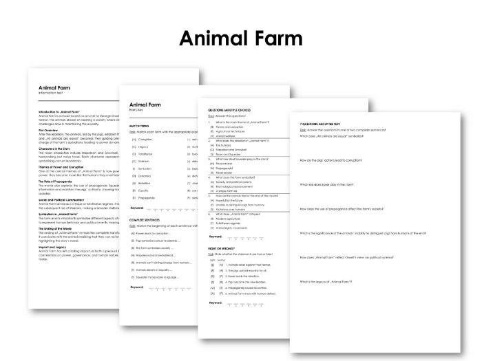 The Movie "Animal Farm" | Teaching Resources