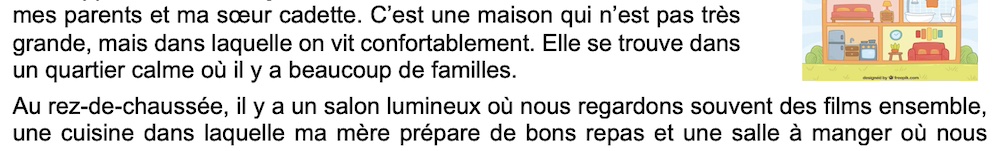 French year 10 or 11 (grade 9 or 10): ma maison (vocabulary, grammar ...