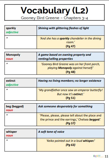 Gooney Bird Greene – ESL / EAL Fiction Literature Unit (GE 3.0–3.5 ...
