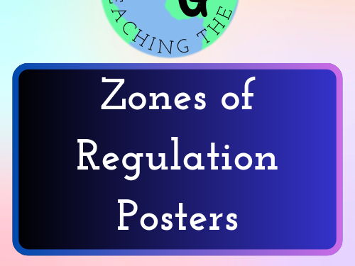 Zones Of Regulation Posters Teaching Resources
