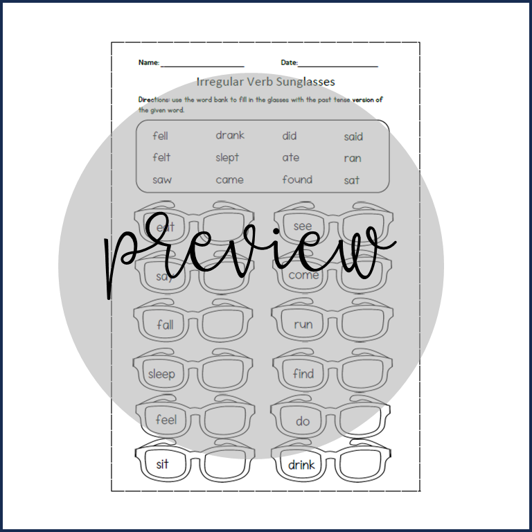 Fun & Engaging Irregular Past Tense Verb Activities for 2nd Grade | No ... Fun & Engaging Irregular Past Tense Verb Activities for 2nd Grade | No ...