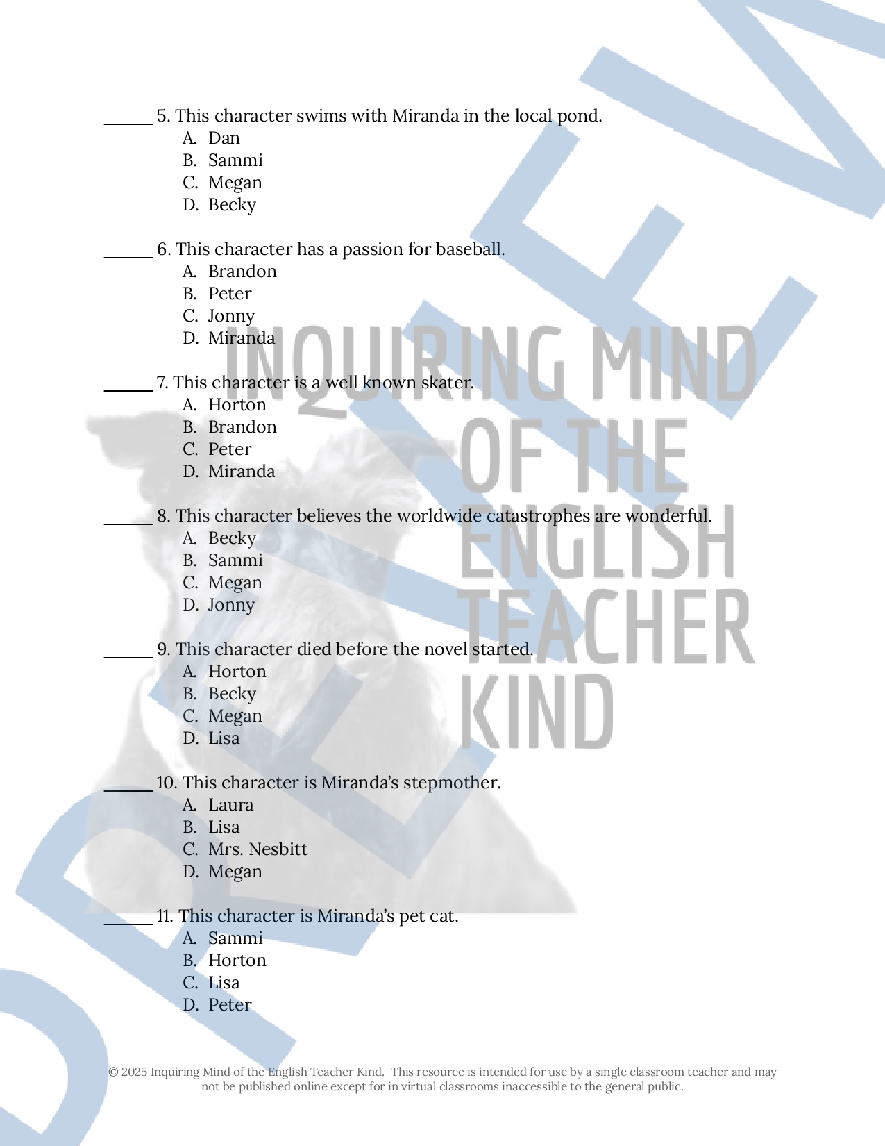Life As We Knew It by Susan Beth Pfeffer Test and Answer Key | Teaching ...