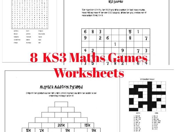 KS3 Maths Games Worksheets Teaching Resources KS3 Maths Games Worksheets Teaching Resources