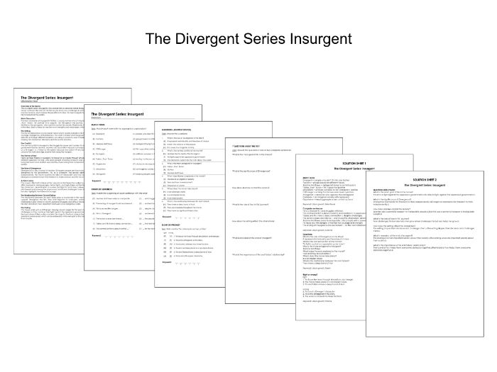 The Movie "The Divergent Series Insurgent" | Teaching Resources