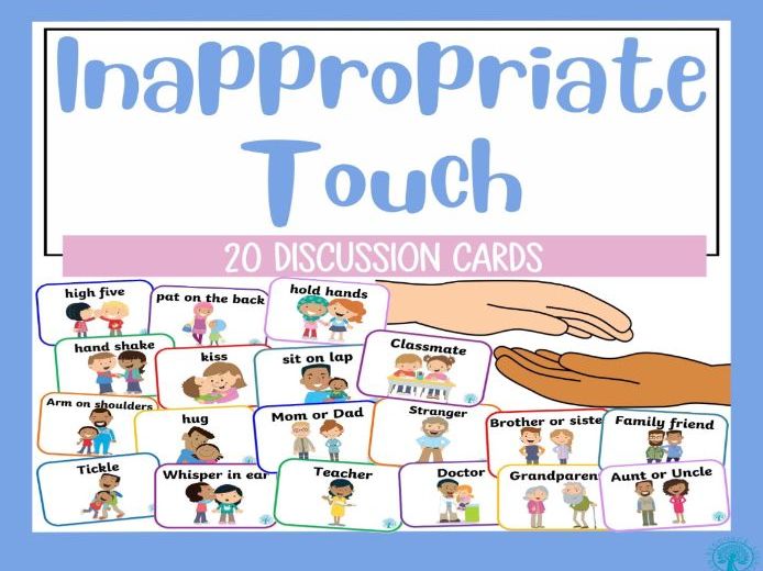 Inappropriate Touch Discussion Cards | Teaching Resources