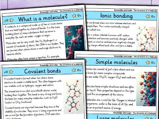 Molecule - Flashcards | Chemistry | Structure, Bonding & Properties ...