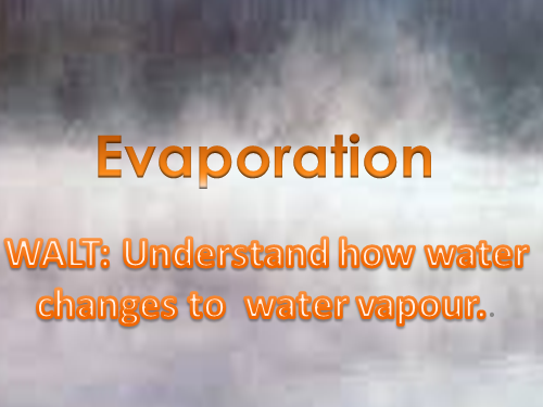 Evaporation Definition For Kids