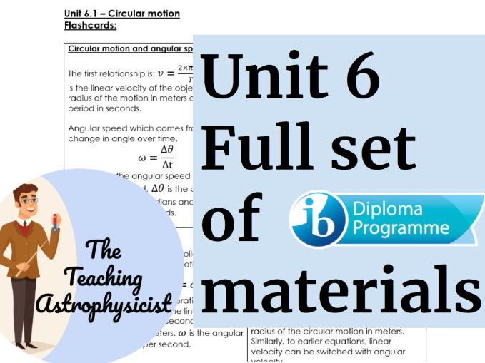 IB DP Physics - Unit 6 - Circular motion and Gravitation | Teaching ...