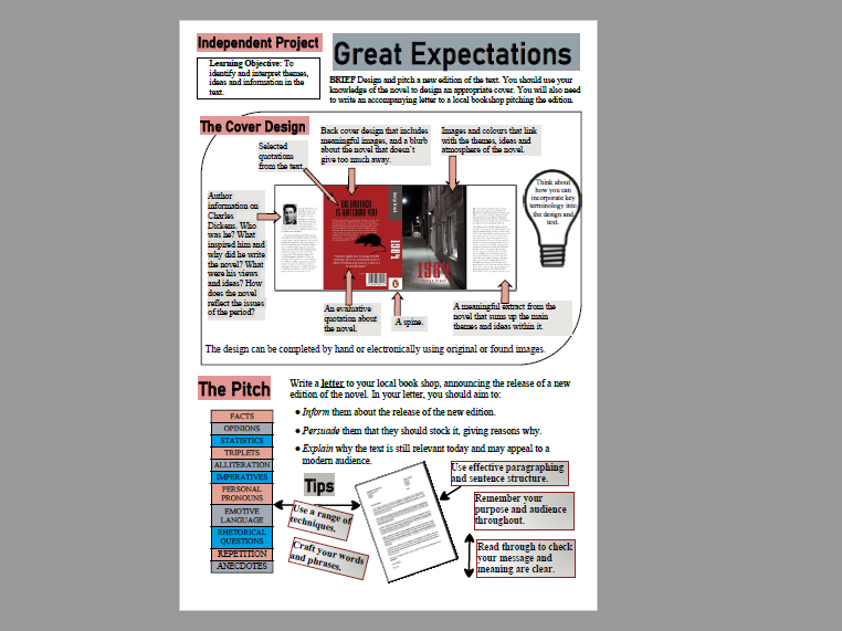 Great Expectations Homework Project | Teaching Resources