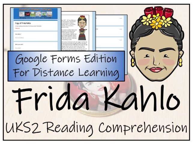 UKS2 Frida Kahlo Reading Comprehension Activity | Digital & Print ...