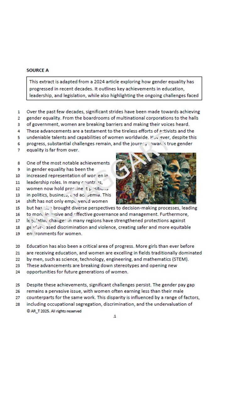 One AQA 2026 GCSE English Language Paper 2 Mock | AO Grids (Equ ...