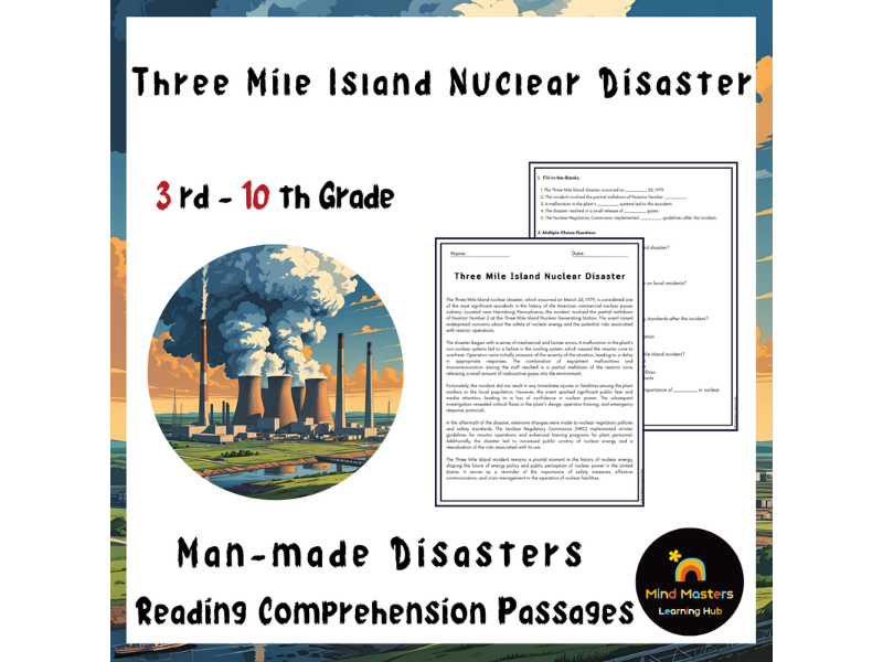 Three Mile Island Nuclear Disaster Reading Comprehension Passages ...