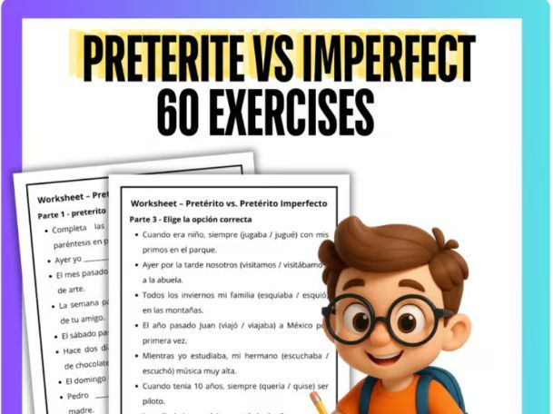 El Pretérito y El Imperfecto Preterite vs Imperfect Tense | Spanish ...