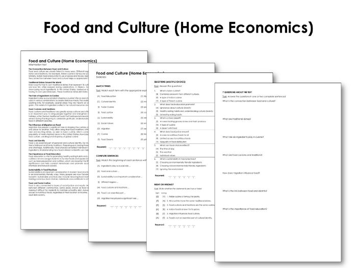 Food and Culture (Home Economics) | Teaching Resources