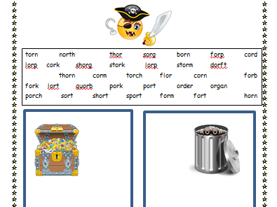 Or Phase 3 Phonics Activity | Teaching Resources