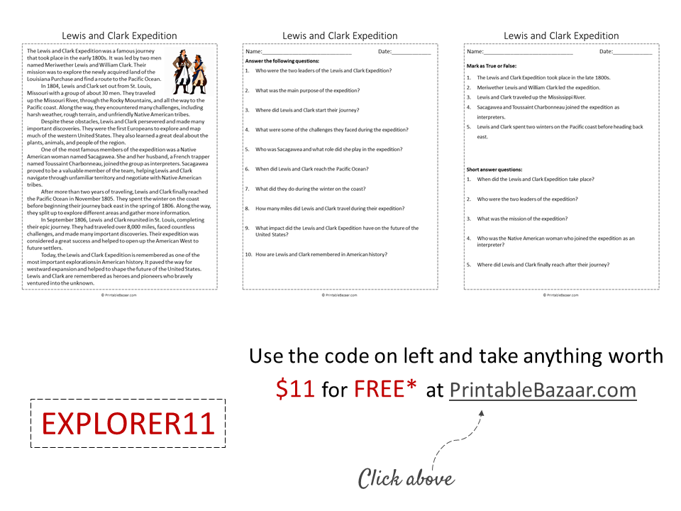 Lewis And Clark Expedition Worksheet Answers Lewis And Clark
