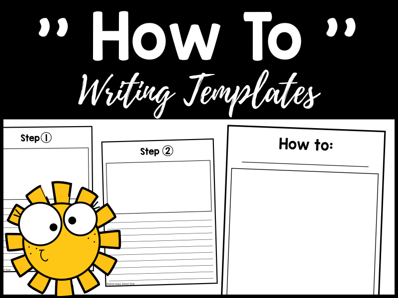 Blank How To Writing Templates with Picture Boxes - Printable Templates ...