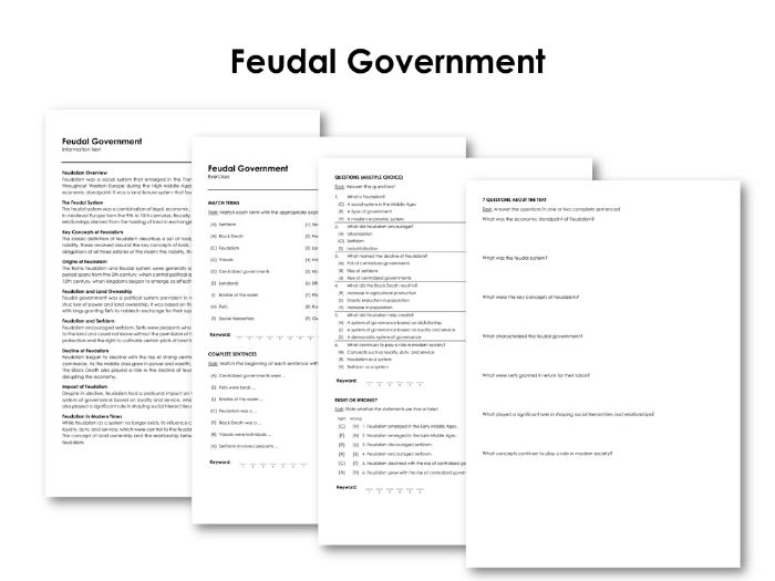 Feudal Government | Teaching Resources