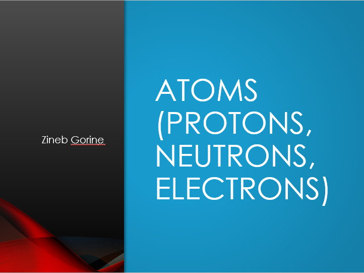 Atoms (protons, neutrons, electrons) | Teaching Resources