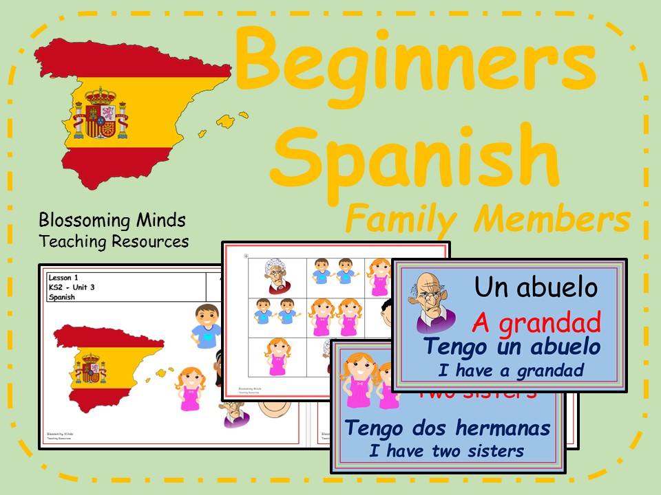 Spanish 5 lesson bundle - Family members and pets | Teaching Resources