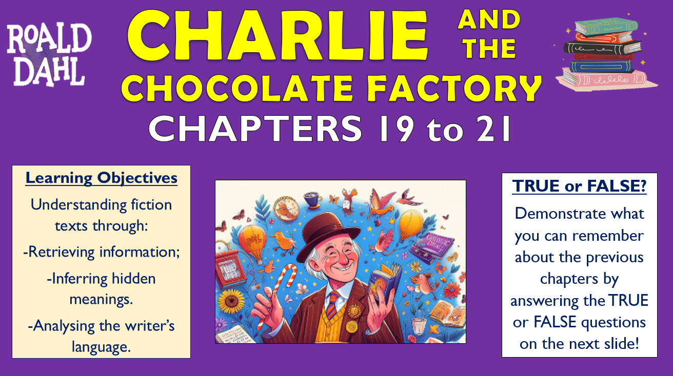 Charlie and the Chocolate Factory - Chapters 19-21 - Triple Lesson ...