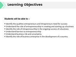 AS Level Business (9609) - 1.1.2 The role of entrepreneurs and ...